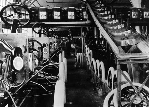 Moving Assembly Line By Hulton Archive