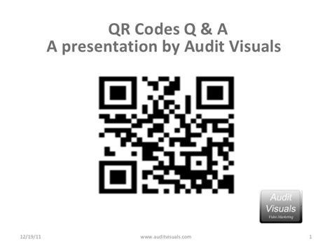 Qr Code Presentation Qr Code Presentation