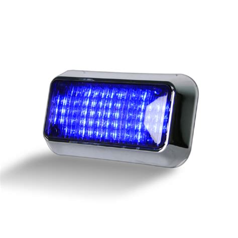 Code 3 3x7 Blue Led Perimeter Light With Bezel 45bzb