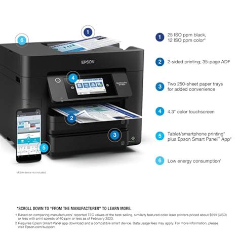 Epson Workforce Pro Wf 4830 All In One Printer For Office Use