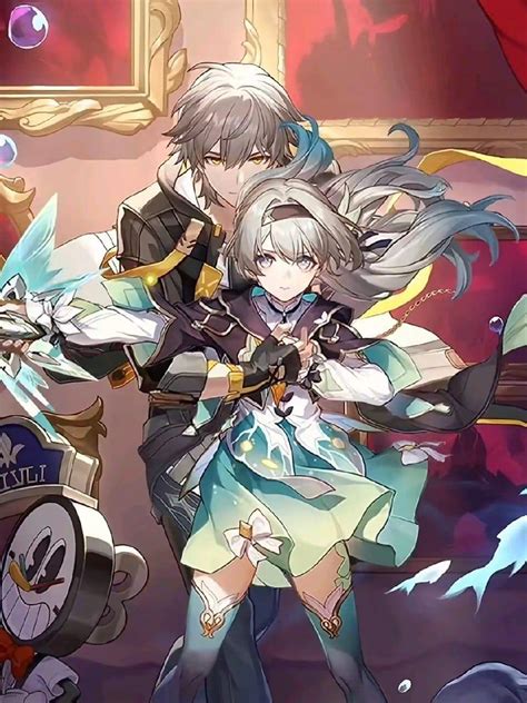 Caelus X Firefly Splash Art Together Rhonkaistarrail