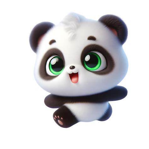 Premium Psd Cute Panda Character