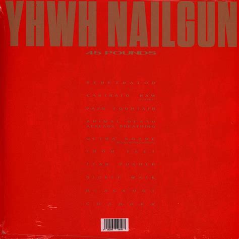 Yhwh Nailgun 45 Pounds Vinyl Lp 2025 Eu Original Hhv