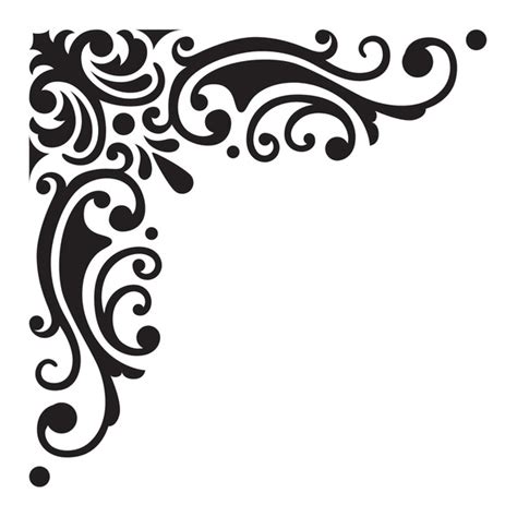 Black Corner Designs Jacobean Black Corner Machine Embroidery Design