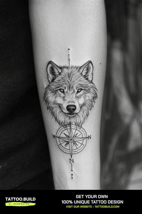 Wolf And Compass Tattoo Designs And Inspiration Tattoo Build