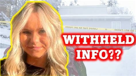 Bethany Funke Withheld Info From Police Youtube