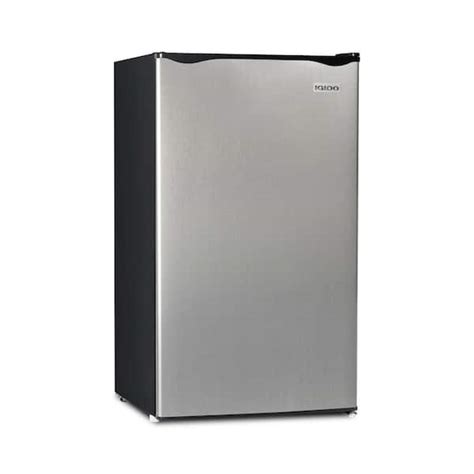 Igloo 18 In Width 3 2 Cu Ft Mini Refrigerator In Platinum Irf32pl6a The Home Depot