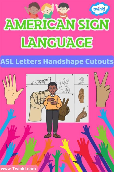 American Sign Language Asl Letters Handshape Cutouts Twinkl Usa