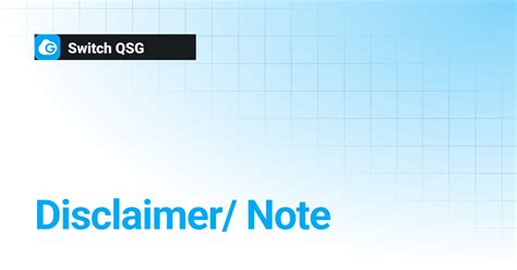 Disclaimer Note Ecs1112fp Qsg