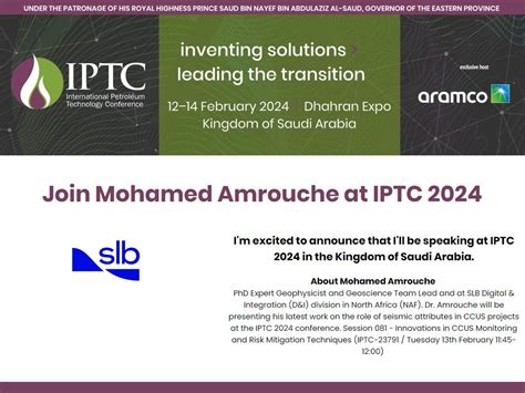 Amrouche Mohamed On Linkedin Iptc2024 Ccus Seismic 11 Comments