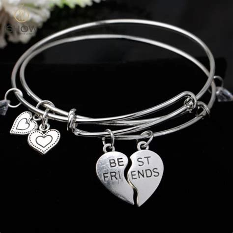 Doua Bratari Best Friends Bff Placat Argint Cristale Cadou Arhiva