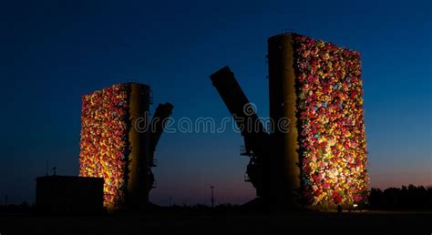 Two Large Vertical Structures Possibly Rocket Launch Towers Are