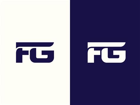 Fg Logo Letter Design On Luxury Background Gf Logo Monogram Initials