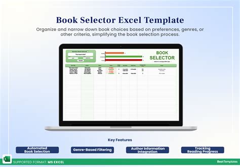 Book Selector Excel Template Best Templates