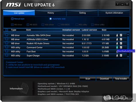 Msi Live Update Download
