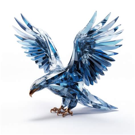 Premium Ai Image Illustration Eagle In Glass Statue