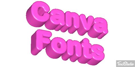 Canva Fonts Font Animated  Logo Designs