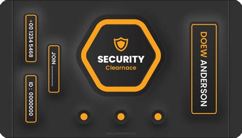 Security Clearance Card Templates For Ms Word Edit And Print
