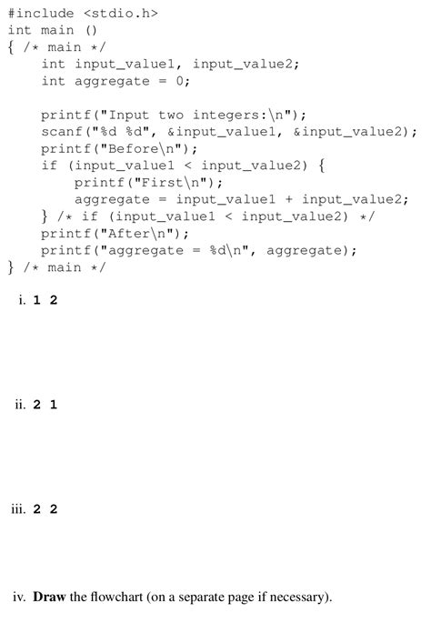 Solved In C Please For Each Of The Following Programs