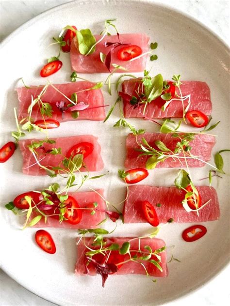 Homemade Hamachi Yellowtail Crudo