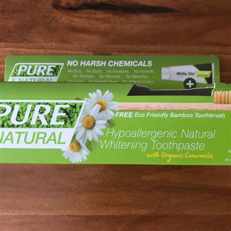 Hypoallergenic Natural Whitening Toothpaste From Pure And Natural Vegan