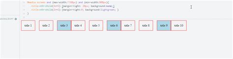 Set Margin For Every Second Element In Media Query Css With Previously