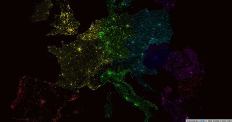 Maps Mania The Dot Density Map Of Europe