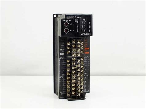 mitsubishi ax41c melsec plc input output i o unit 12 24 vdc 0 3a