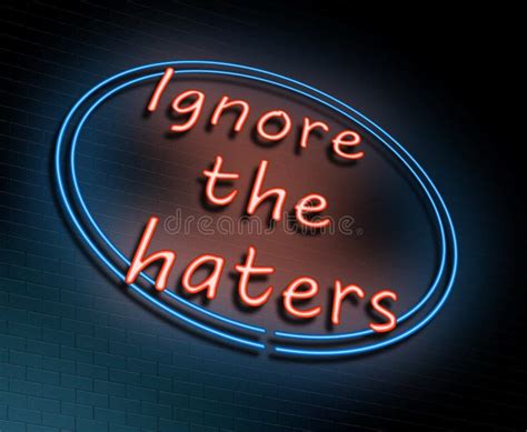 Ignore The Haters Concept Stock Illustration Illustration Of Jealous
