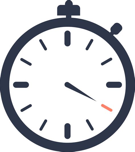 20 Second Timer Display In Flat Style Countdown Time Counter In Circle