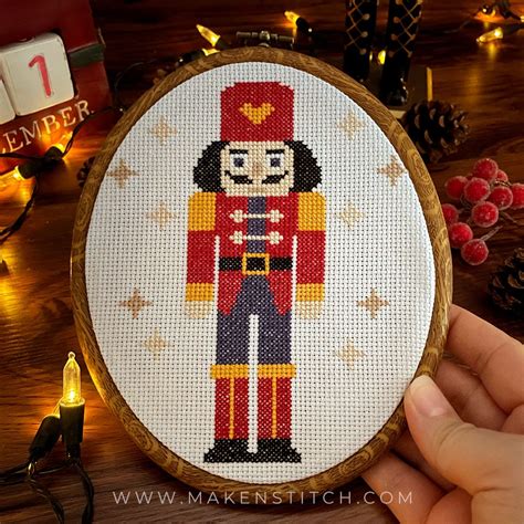 Cross Stitch Pattern For Christmas The Nutcracker Makenstitch