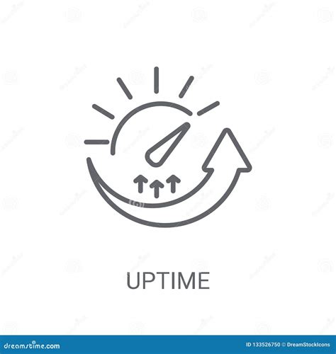 Uptime Icon Trendy Uptime Logo Concept On White Background From Stock