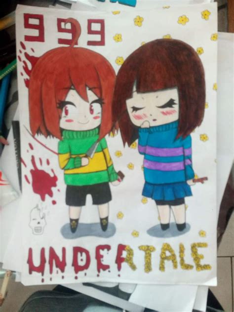 Frisk Et Chara Svp Jai Envie De Dessinée Du Undertale Ou Des Au Mais