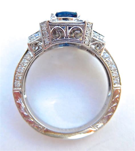 Vintage Emerald Cut Sapphire Ring