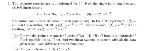 Linear Algebra Find The Transfer Function And State Space Of The System Mathematics Stack