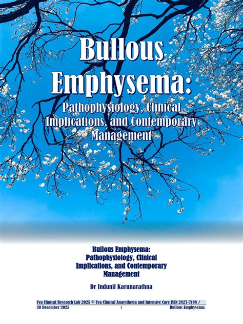 Bullous Emphysema Management And Implications Pdf Chronic