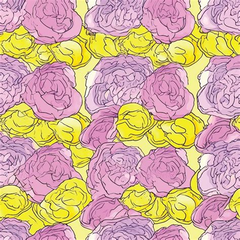 Premium Vector Seamless Colorful Peony Pattern
