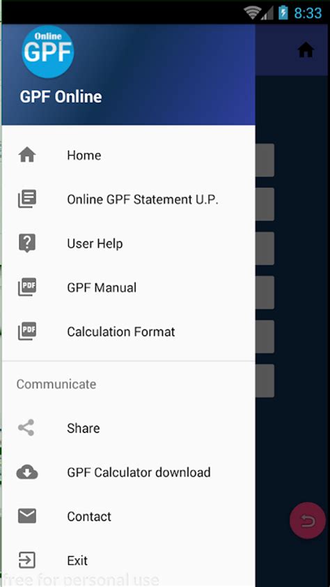 GPF Online Statement Para Android Download