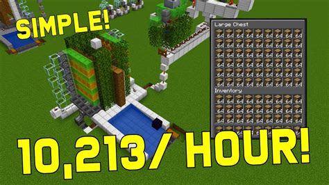 Tree Farm Minecraft Automatic Wood Farm Tutorial TNT Powered YouTube