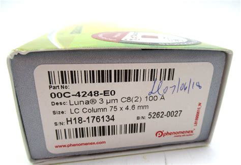 Phenomenex 00c 4248 E0 Luna 3 µm C82 100 Å Lc Column 150 6 Mm For