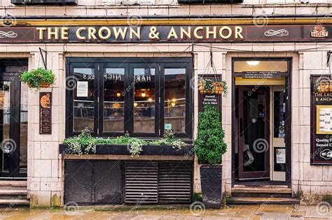 The Crown And Anchor Pub Facade With House Brand Ales And Comfort Food