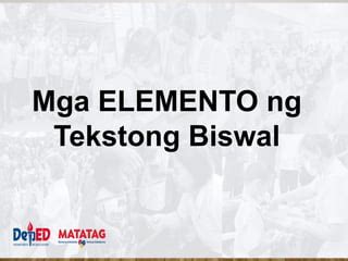 Tekstong Biswal Filipino 8 Powerpointcdnjncj Pptx