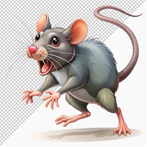 Rat Cartoon Premium Ai Generated Psd