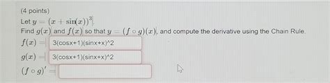 Solved R Fogx And Compute The Derivative Using The