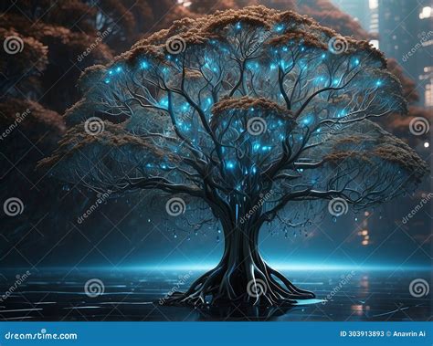 A Mesmerizing Scifi Tech Savvy Binary Tree Entity Ai Generated Royalty A Mesmerizing Scifi Tech Savvy Binary Tree Entity Ai Generated Royalty