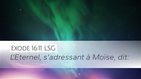 Exode 1611 Lsg Desktop Wallpaper Leternel Sadressant à Moïse
