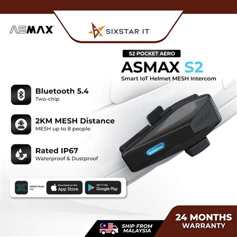 New Asmax S2 Motorcycle Helmet Mesh Intercom 8 Riders Headset Speaker