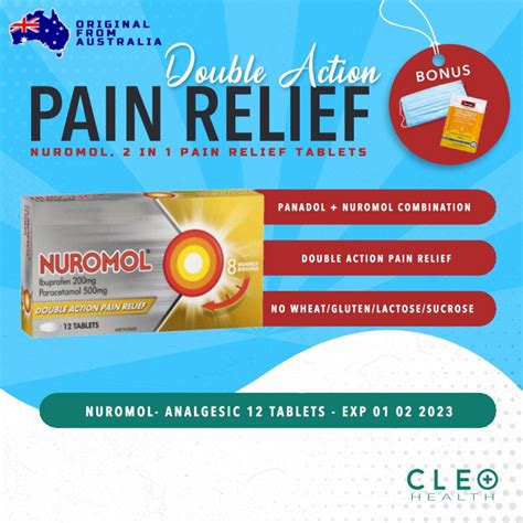 Jual Nuromol 12 Tablets Australia Shopee Indonesia