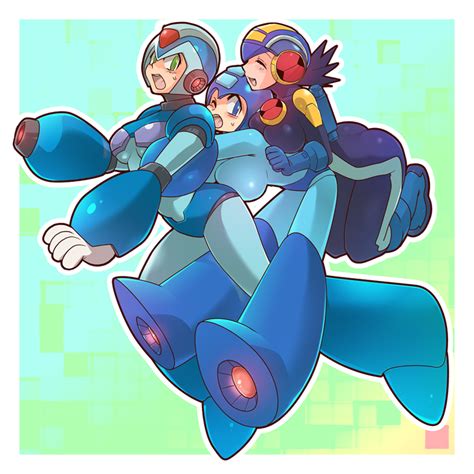 Rockman X And Rockman Exe Rockman And 3 More Drawn By Yumiya Danbooru