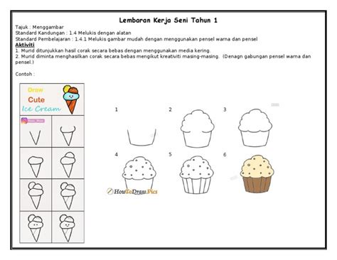 Contoh Lembaran Kerja Seni Adajoysclay